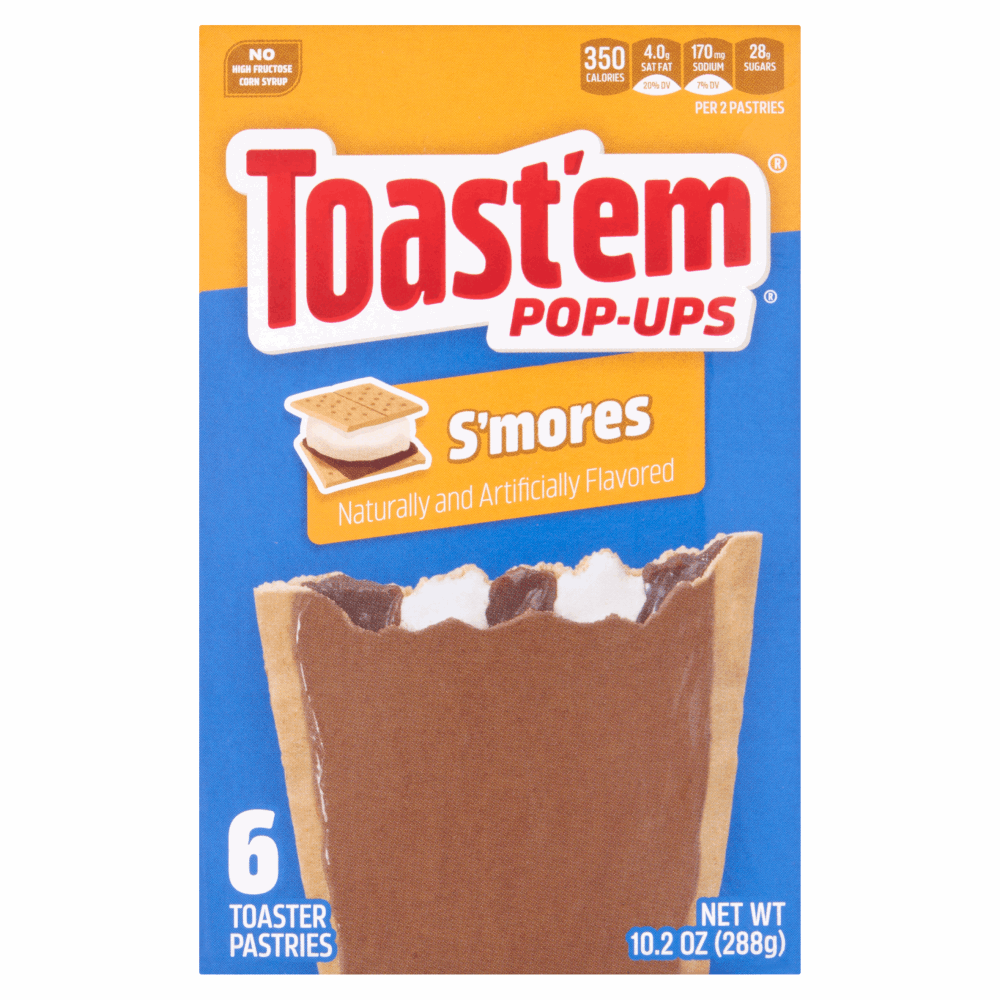 Toast'em Pop-Ups 6 S'mores Toaster Pastries 288g by British Store Online