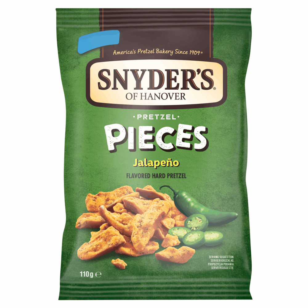 Snyder's Pretzel Pieces Jalapeño 110g by British Store Online