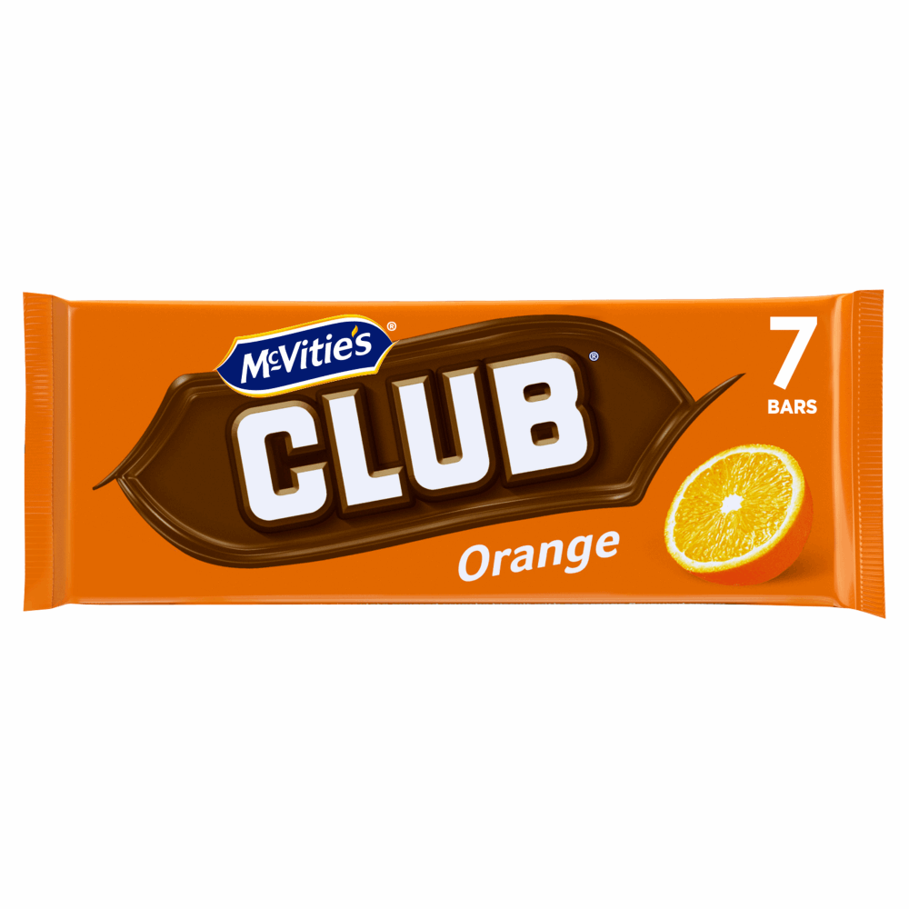 McVitie's Club Orange Biscuit Bars Multipack 7 x 22g by British Store ...