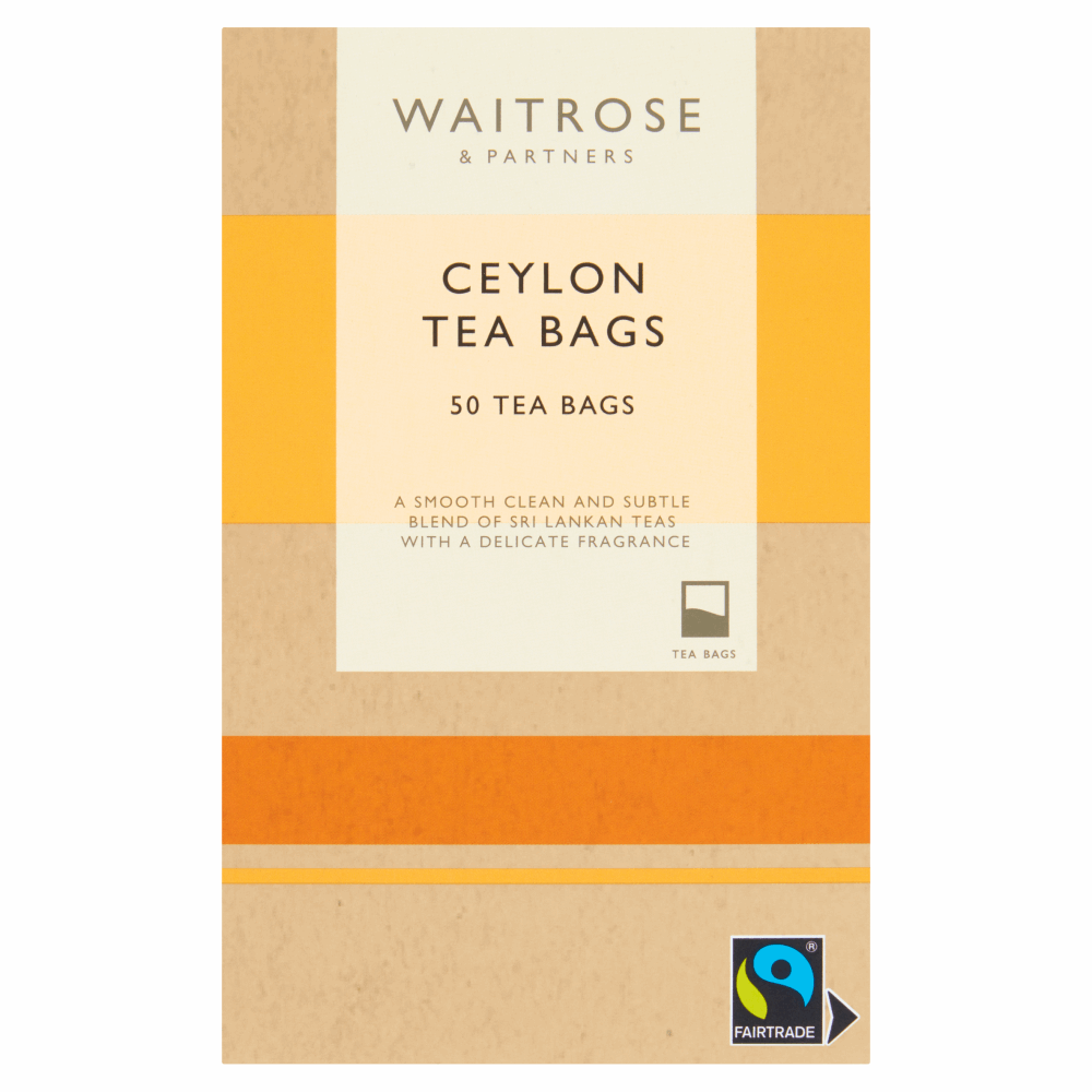 Waitrose Fairtrade Ceylon Teabags 50s by British Store Online