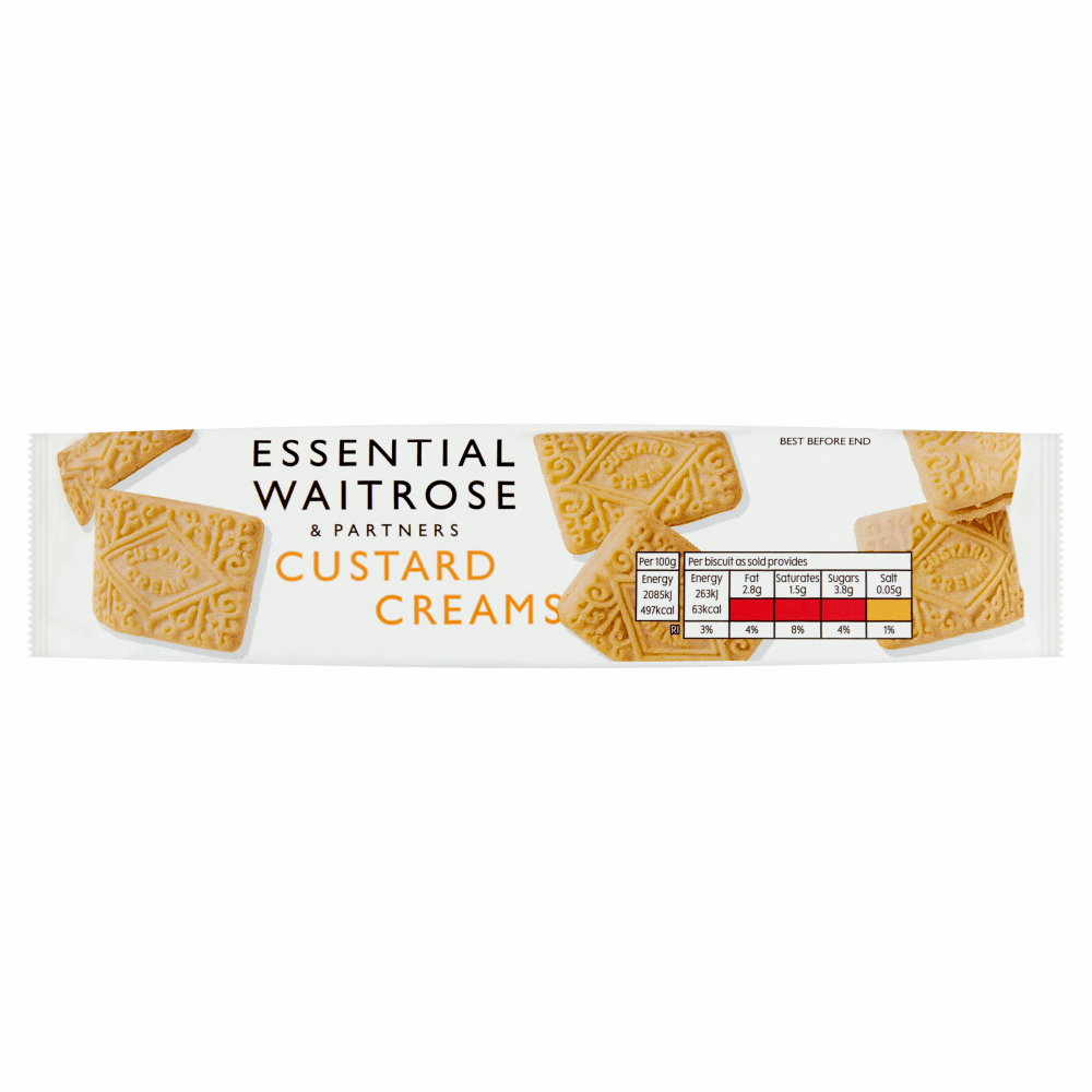 Essential Waitrose Custard Creams 150g by British Store Online
