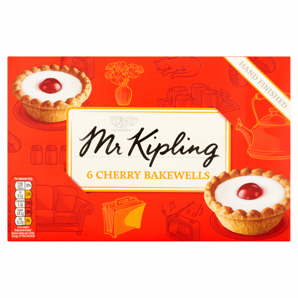 Mr Kipling 6 Cherry Bakewells by British Store Online