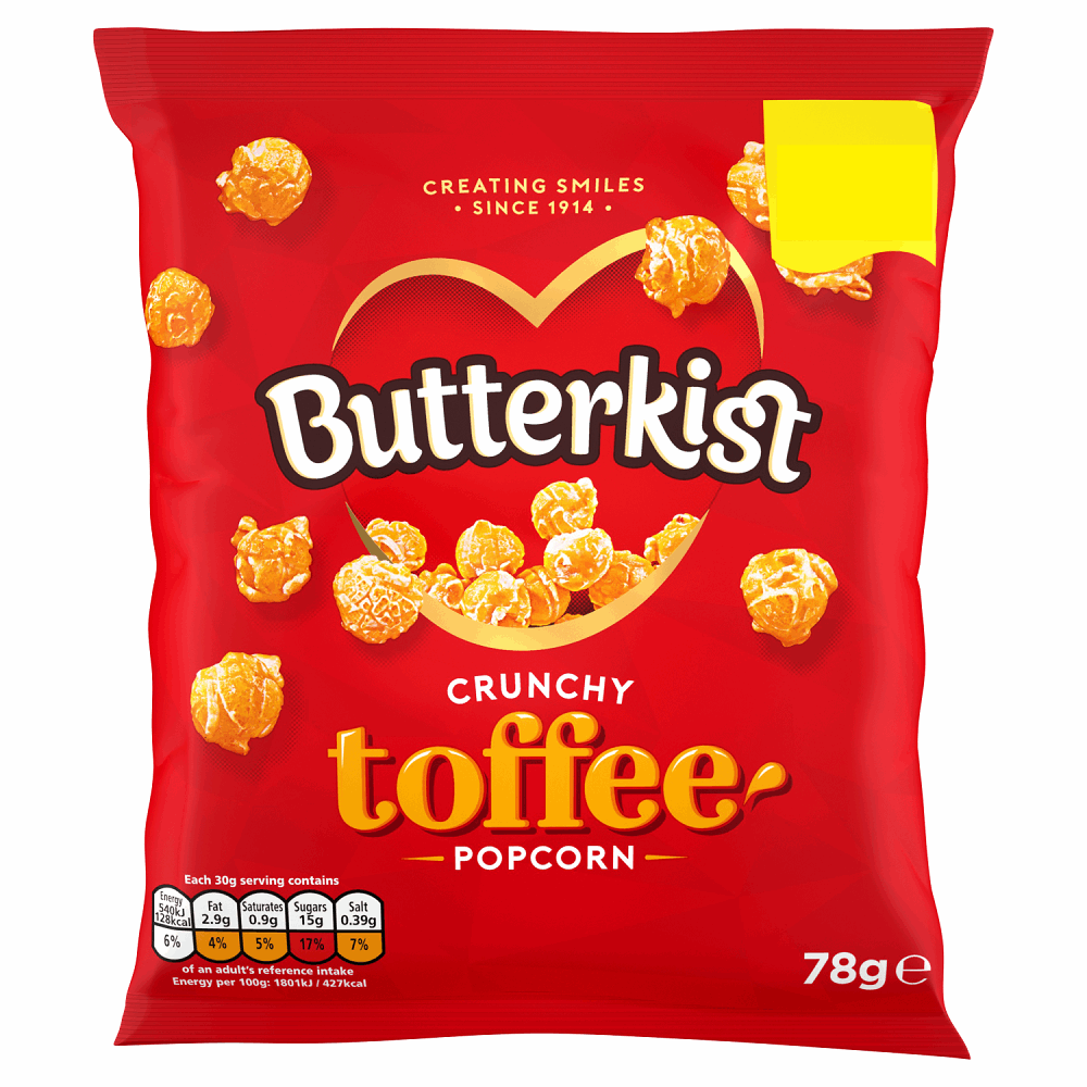 Butterkist Toffee Popcorn Â£1.25 78g by British Store Online
