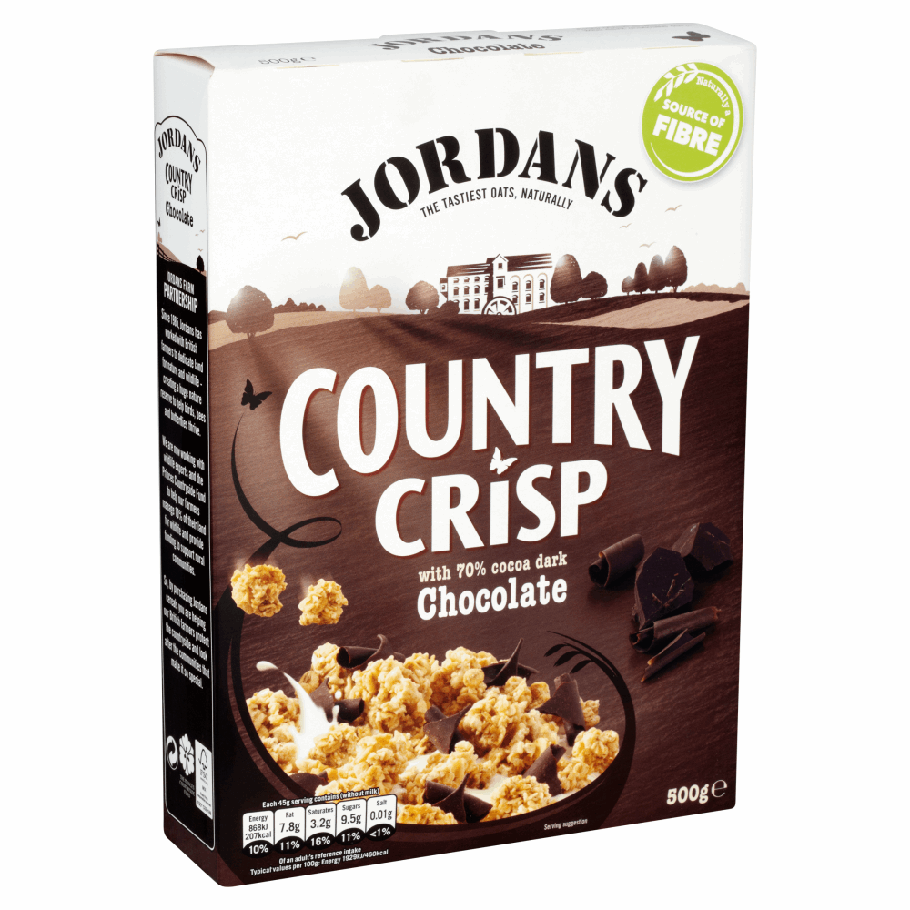 Jordans Country Crisp with 70% Cocoa Dark Chocolate 500g by British ...