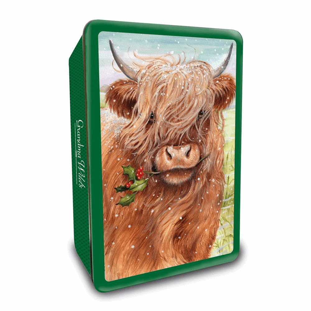 Grandma Wild's Embossed Highland Cow Tin Stem Ginger & Lemon and ...