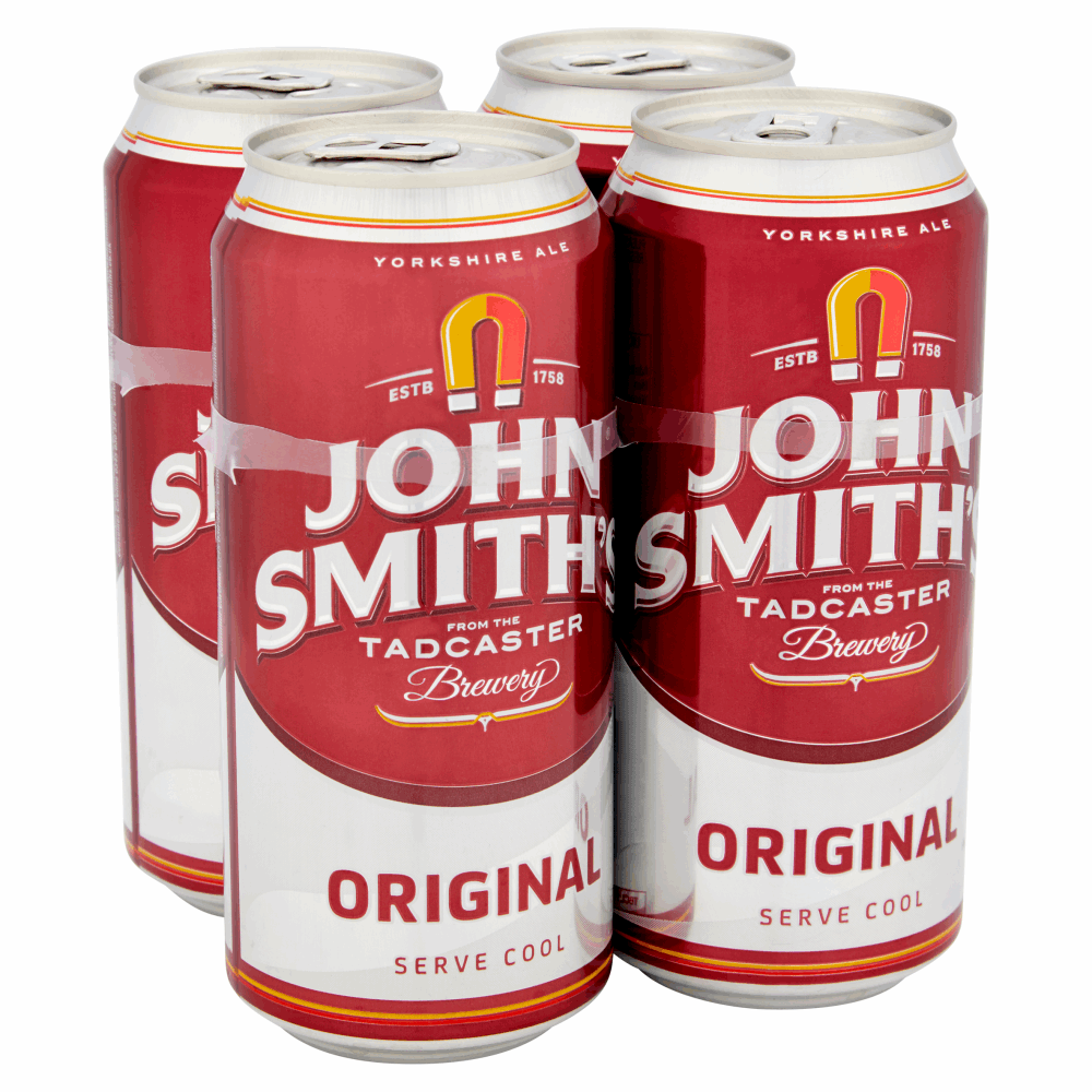 John Smith's Original Bitter Ale 4 x 440ml Cans by British Store Online