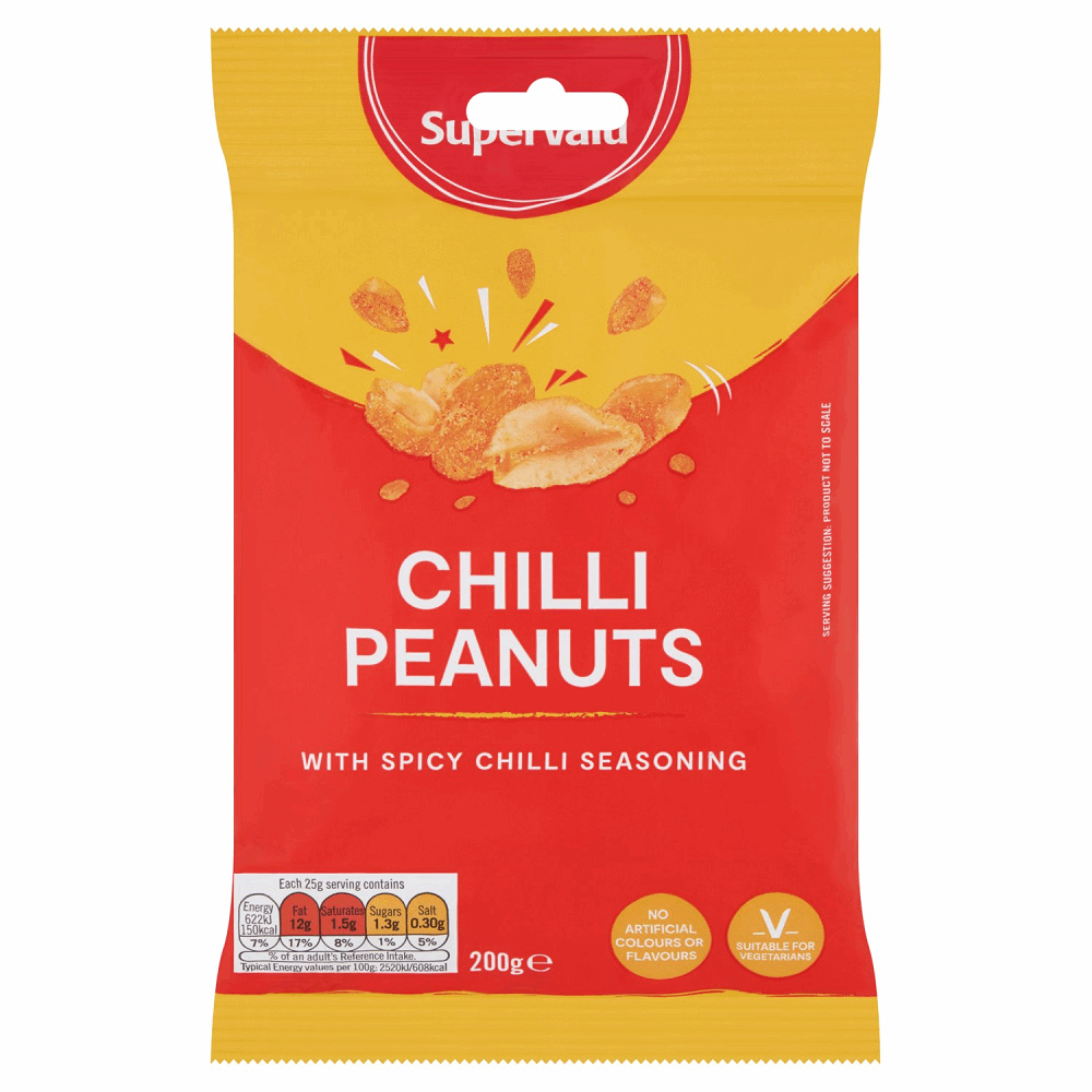 Supervalu Chilli Peanuts 200g by British Store Online