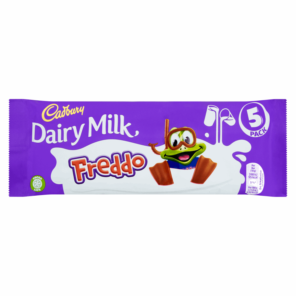 Cadbury Dairy Milk Freddo Chocolate Bar 5 Pack 90g by British Store Online